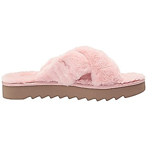 Koolaburra by UGG Women's Fuzz-IT Sandal, Pale Blush, 10