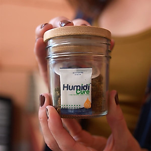 Humidi-Cure 10Pack RH62% Humidity Packs,2-Way Humidity Control Packs,62% Humidor Packets for Herbs with RH Indicator Card,Size 8Gram