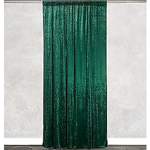 Your Chair Covers - Velvet 10 ft x 60 Inch Drape with 4 Inch Pocket - Emerald Green