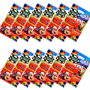 ALLPICK 30PCS Race Cars Lightning McQueen Plastic Treat Bags Birthday Party Favor Bags Party Gift Goody Bags for Kids Birthday