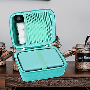 khanka Hard Travel Case Replacement for Phomemo M04S Portable Thermal Printer, Bluetooth Label Printer, Case Only (Teal)