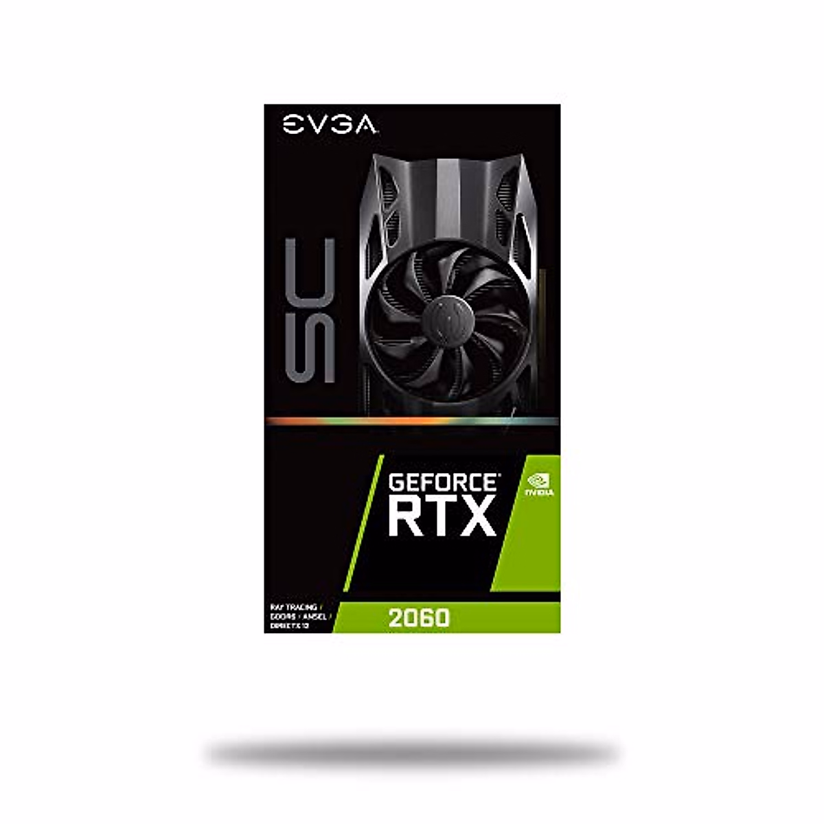 EVGA GeForce RTX 2060 SC GAMING, 6GB GDDR6, HDB Fan Graphics Card 06G-P4-2062-KR