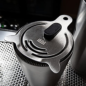 Piña Barware's The Hawthornette - Stainless Steel Commercial Hawthorne Style Cocktail Bar Strainer with Two Coils, Polished Finish 1 Pack