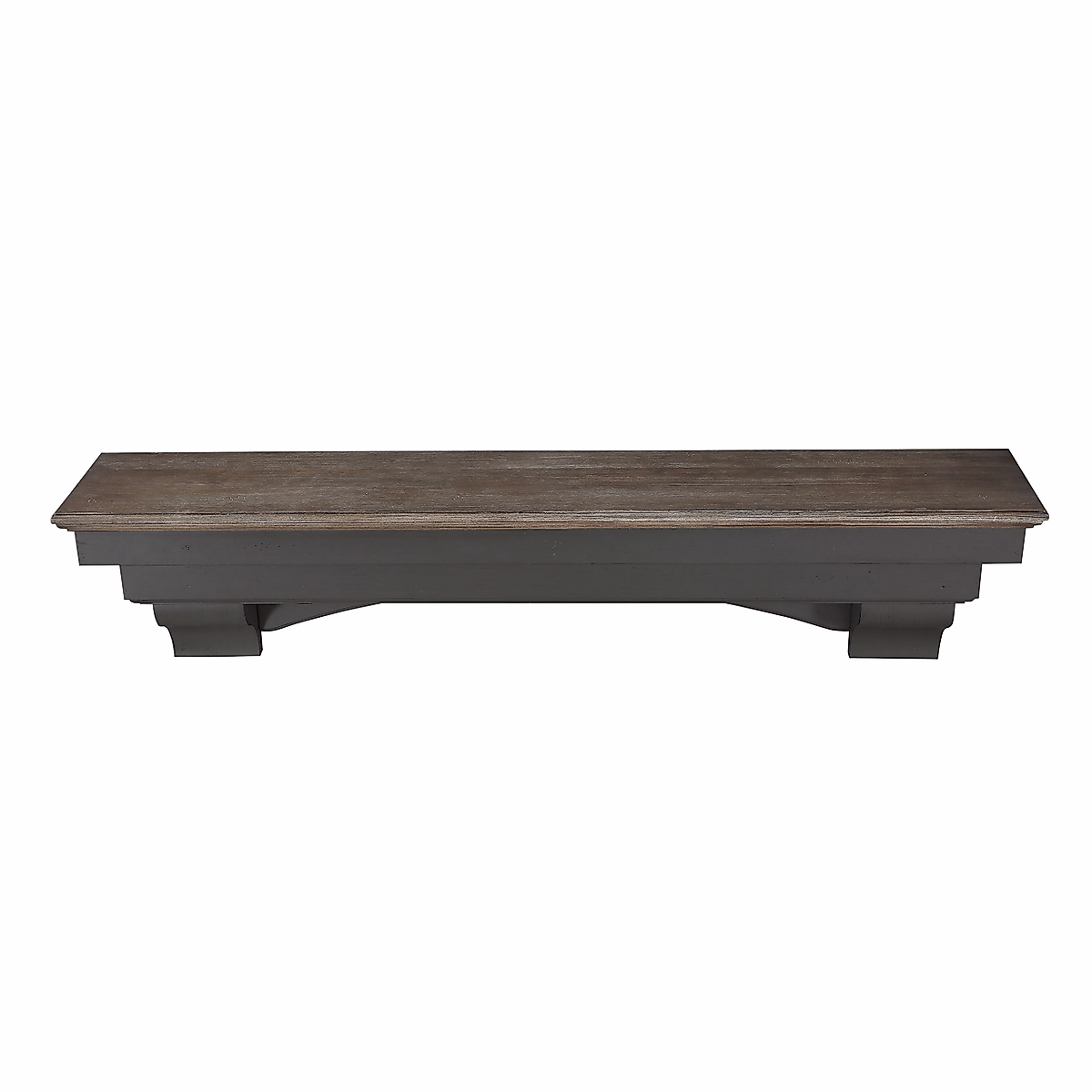 Pearl Mantels 499-72-27 Hadley Mantel Shelf, 72-Inch, Cottage Distressed