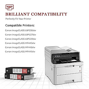 Toner Kingdom Compatible Toner Cartridge Replacement for Canon 057 057H CRG-057 CRG-057H Toner for Canon ImageCLASS LBP226dw LBP227dw MF445dw MF448dw MF449dw Printer Toner (Black, 1 Pack)