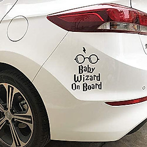 11.2X16.5CM Baby Wizard On Board Body Window Car Sticker Funny Vinyl Decal Accessories