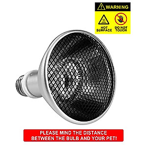 C-Raptile Deep Heat Projector 100W Infrared Reptile Heat Lamp Bulbs Reptile Light