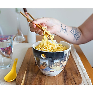 Boom Trendz Bowl Bop Last Ramen Supper Japanese Dinner Set | 16-Ounce Ramen Bowl, Chopsticks