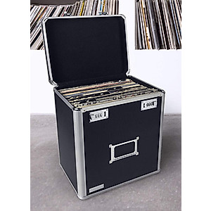 Vaultz Vinyl Record Storage Dividers A-Z - 26 Record Holder Organizer Guides - Alphabetical Vinyl LP Dividers for Album Crate, Collection Library Bin, Black
