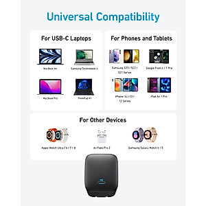 Anker 67W USB C Wall Charger, Anker 315 Charger, PIQ 3.0 Compact & Foldable Fast Charger, for MacBook Pro/Air, iPhone 15/15 Pro/15 Pro Max/14/14 Pro/14 Pro Max, iPad, Galaxy, Pixel, AirPods, & More