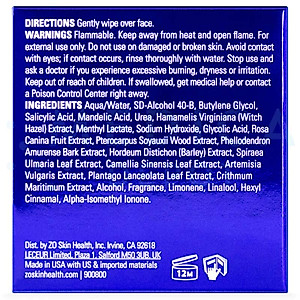 ZO Skin Health Oil Control Pads Acne Treatment, 2% Salicylic Acid- 60 pads formerly called"ZO MEDICAL Cebatrol"