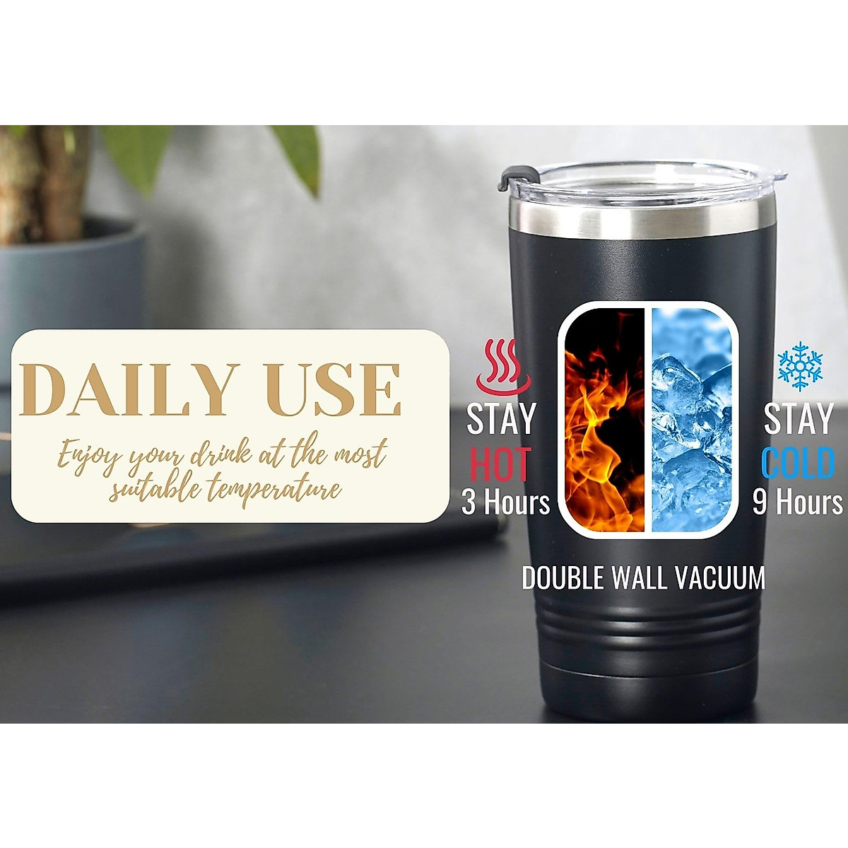 Onebttl Black Cat Gifts for Cat Lovers, Insulated Stainless Steel Tumblers with Lids and Straws, Funny gifts for Cat Mom, Dad on Birthday, Christmas, 20 oz, Black, I'm not arguing