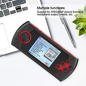 Socobeta 100 in 1 Game Controller 1GB Memory Gamepad Handheld with 2.8 Inches Color Screen(red)