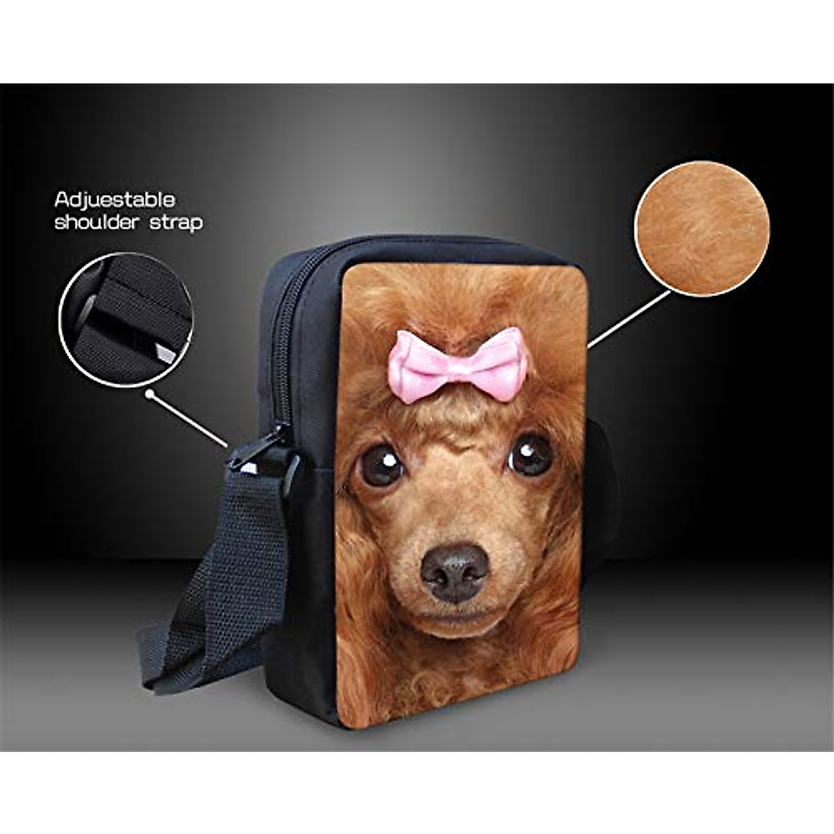 Babrukda She's Sunshine Sunflower Print Mini Messenger Bag, Small Crossbody Shoulder Bag, Cellphone Pouch Coin Purse with Adjustable Strap Phone Satchel Gift for Women Men Girls Kids