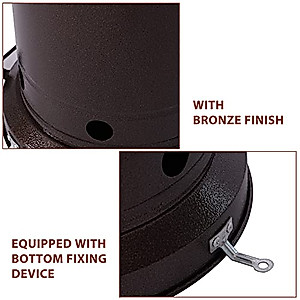 Outdoor Propane Patio Heater, Patio Heater for Outdoor Use 88inch Propane Heater with Portable Wheels Standing Patio Floor Air Heater, for Commercial, Residential, Garden, Porch, Party, Deck