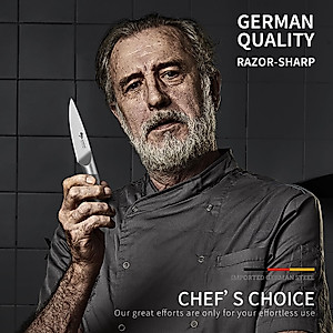 MAD SHARK Premium Paring Knife 3.5 Inch Small Kitchen knife, High-end Best Sharp Fruit Knife for Peeling and Coring, German Stainless Steel, Knife for Fruit, Paring Knives, Peeling knife - Silver