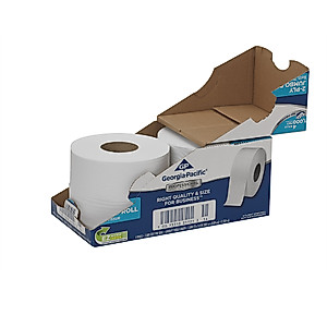 Georgia-Pacific Professional Series Jumbo Jr. 2-Ply Toilet Paper by GP PRO (Georgia-Pacific), 2172114, 1000 Feet Per Roll, 4 Rolls Per Case