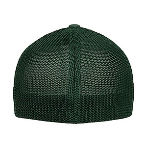 1953-56 Ford F100 Pickup Truck Outline Design Flexfit Trucker Mesh Fitted Cap Forest