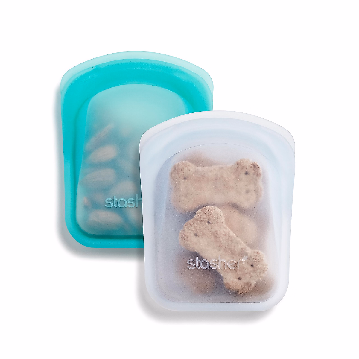 Stasher Reusable Silicone Storage Bag, Food Storage Container & Reusable Silicone Storage Bag, Food Storage Container, Microwave and Dishwasher Safe