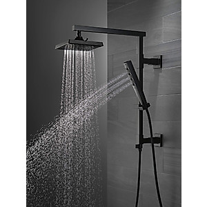 DELTA FAUCET 58410-BL Emerge 18" Angular Shower Column, Matte Black