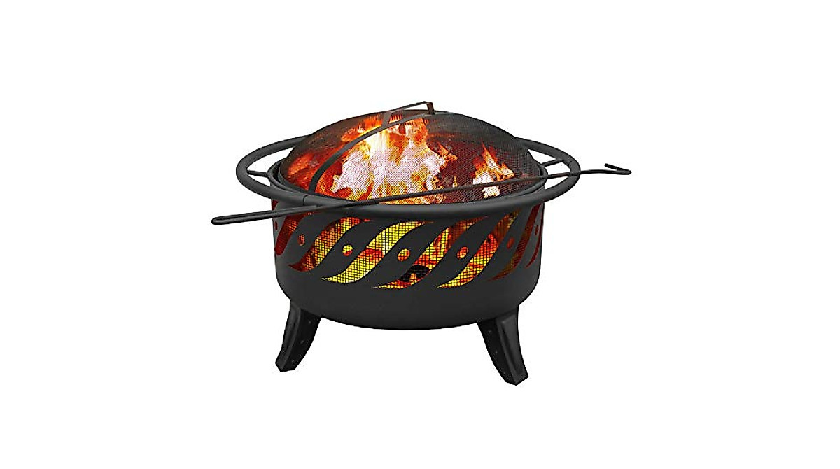 Landmann USA Firewave Patio Firepit - Stylish Steel Firepit for Outdoor Use