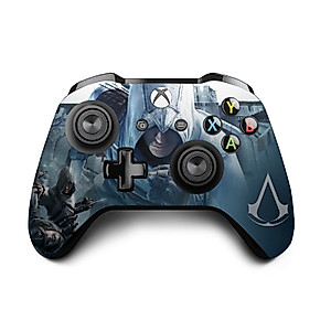 Head Case Designs Officially Licensed Assassin's Creed Key Art Altaïr Graphics Matte Vinyl Sticker Gaming Skin Decal Cover Compatible With Xbox One X Console and Controller Bundle