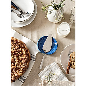 LE TAUCI Ceramic Spoon Rest, Housewarming Present, Coffee Spoon Holder for Kitchen Counter, Stove Top Protection, Kitchen Decor, Accessories for Countertop - 4.9 inch, Set of 4, Gradient Red