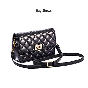 Xiazw Adjustable Soft PU Leather Shoulder Crossbody Purse Strap Bag Chain Replacement (White - Gold)