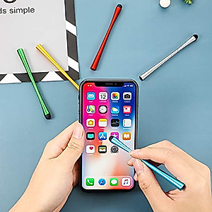 Outus 8 Pieces Waist Stylus Pens with 8 mm Rubber Tips Stylus Pens for Screen Compatible with iPhone, iPad, Tablet (8 Colors)