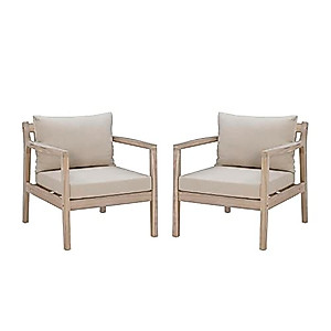Linon Teagon BGE NAT Side Chair 2Pc