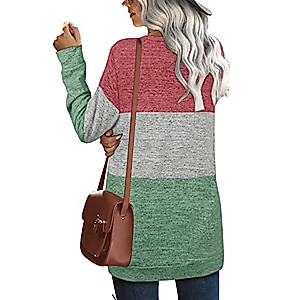 OFEEFAN Womens Fall Clothes Oversized Casual Tunic Tops To Wear with Leggings XXL