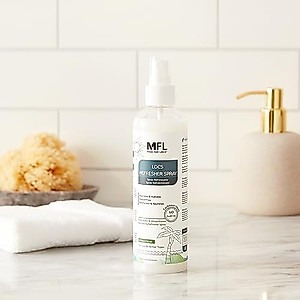 Made For Locs Vegan Rose Water Refresher Spray | Locs Moisturizer | Locs Deodorizer | Amazing Scents (Caribbean Vibez, 8 oz)