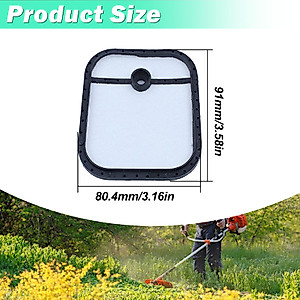 Adefol 8 x 528074701 Air Filter for RedMax Red Max BCZ230TS BCZ2450S BCZ2460S BCZ260TS BCZ2650S BCZ2660TS Husqvarna 426LST 430LS Trimmer Brushcutter