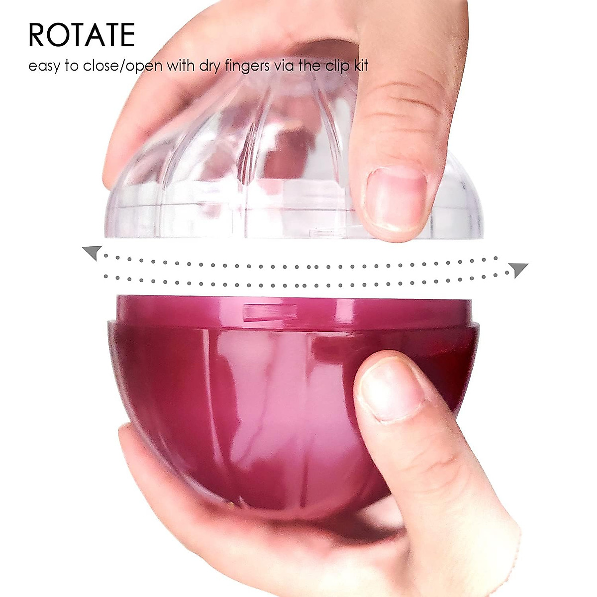 ZTFORUS Onion Keeper for Refrigerator, Reusable Food Storage Container with Lid, Onion Tomato Vegetable Saver Organizer, Clear Lid, Tight Seal