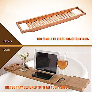 MengK Bathtub Caddy Tray
