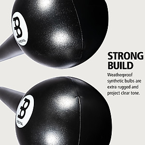 Meinl Percussion PM3BK Plastic Maracas, Black