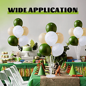 ROYUYE 7 Sets Balloon Stands for Table Balloon Stand Kits Clear Table Balloon Centerpiece Stand Balloon Holder Decorations for Birthday Baby Shower Graduation Party Decorations