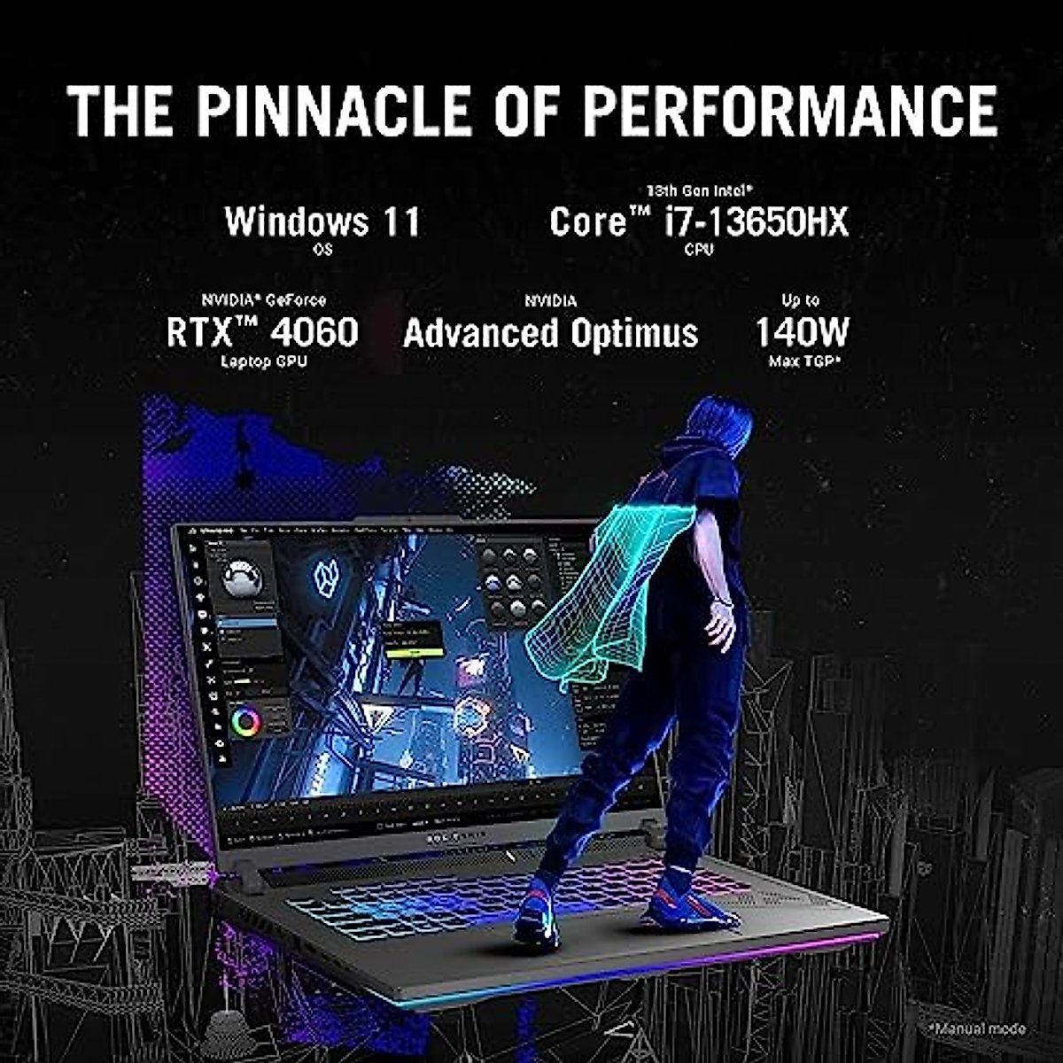 ASUS ROG Strix G16 Gaming Laptop 2023 Newest, 16" FHD 165Hz Display, Intel Core i7-13650HX Processor, NVIDIA GeForce RTX 4060, 64GB DDR5 RAM, 2TB SSD, Backlight Keyboard, Windows 11 Home