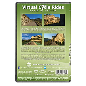 Virtual Cycle Rides - South of France - for Indoor Cycling, Treadmill and Running Workouts