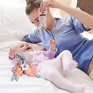 pengtai Baby Girl Gifts,Baby Shower Gifts for Girls,New Born Baby Girls Gift,Baby Girl Gift Basket,Unique Baby Gift Essential Stuff,Gender Reveal Gifts,Rattle Swaddle Blanket Baby Girl Gifts