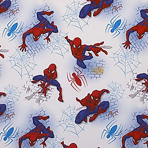 Marvel Spiderman Fitted Crib Sheet 100% Soft Microfiber, Baby Sheet, Fits Standard Size Crib Mattress 28in x 52in