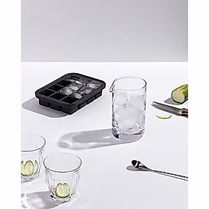 W&P Peak Silicone Everyday Ice Tray w/ Protective Lid | Easy to Remove Ice Cubes | Food Grade Premium Silicone | Dishwasher Safe, BPA Free,Peak Blue,Single ,