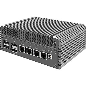 CWWK Mini PC Intel N Series 4-core N100 Fanless Mini Host Soft Route. (Barebone)