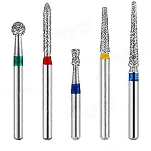 Pwhite 50pcs Diamond Burs FG Diamond Burs