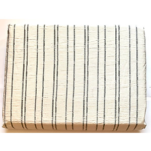 INUP Portugal Fine Linens Luxurious Home Collection 100% Cotton 3 Piece Duvet Set Matelasse French Country Multi Colors Stripe on Solid Background (Sophronia, King (U.S. Standard))