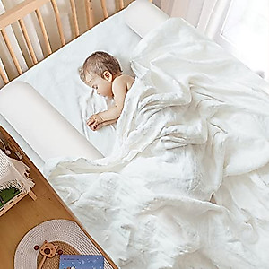 Wonder Living Toddler Bed Rail Bumpers, Safety Sleep Replacement for Kids & Baby, Premium Foam Long Pillow Pads with Non-Slip Machine Washable Cover, 2 Pack