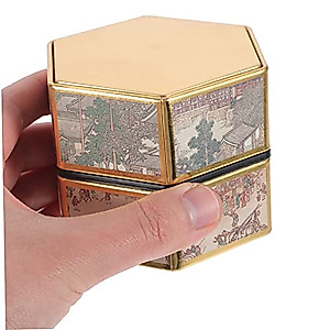 Didiseaon metal cookie tin snack container metal can with lid snacks container coffee bean jar loose leaf tea storage round tea tin tea bag holder teabags organizer tea and coffee organizer