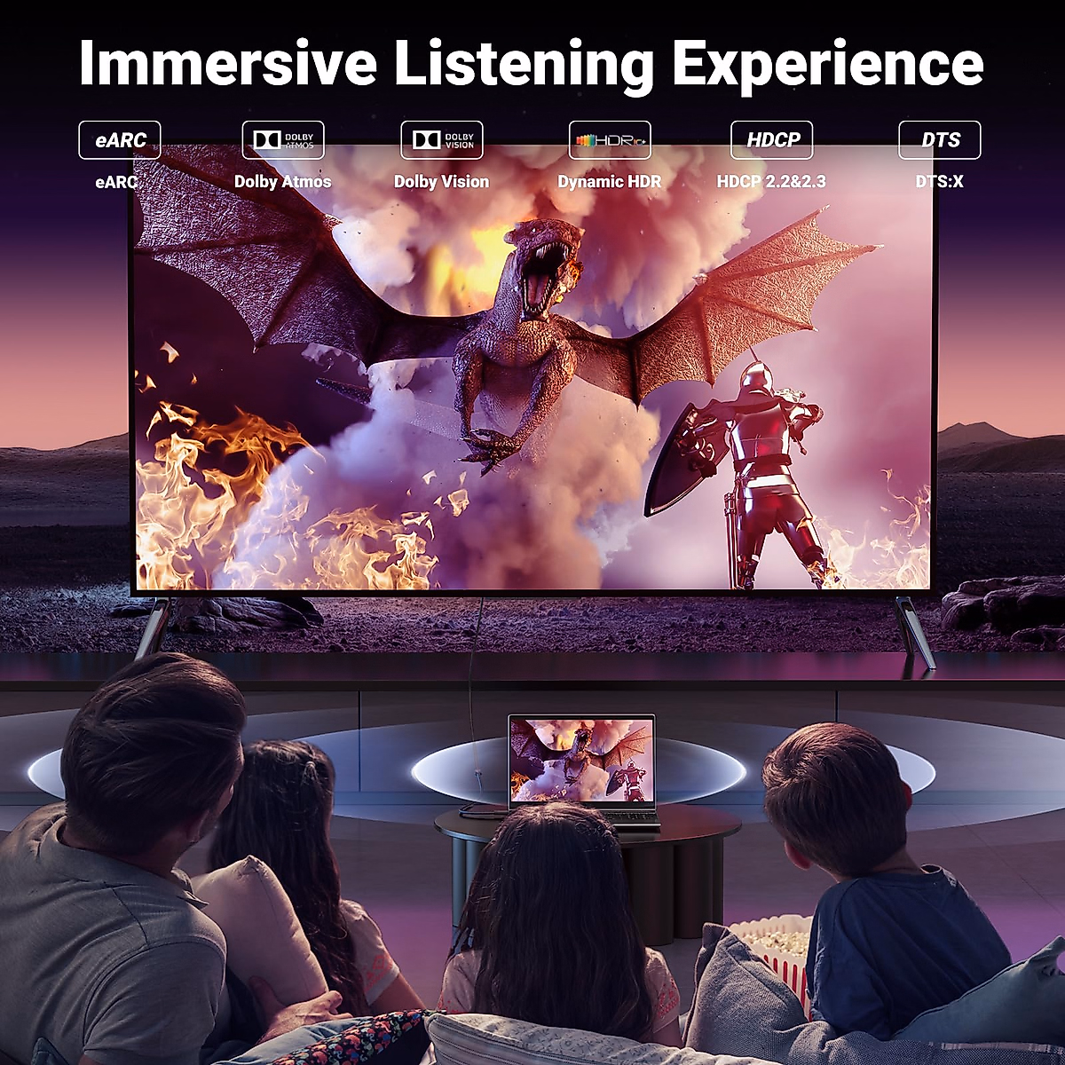 UGREEN HDMI Extender 8K 10K HDMI Extension Cable 2.1 Ultra High Speed Cord 4K Male to Female Adapter Compatible with MacBook Pro 2023/PS5/Xbox Series X/Roku TV/UHD TV/Blu-ray, 3.3FT