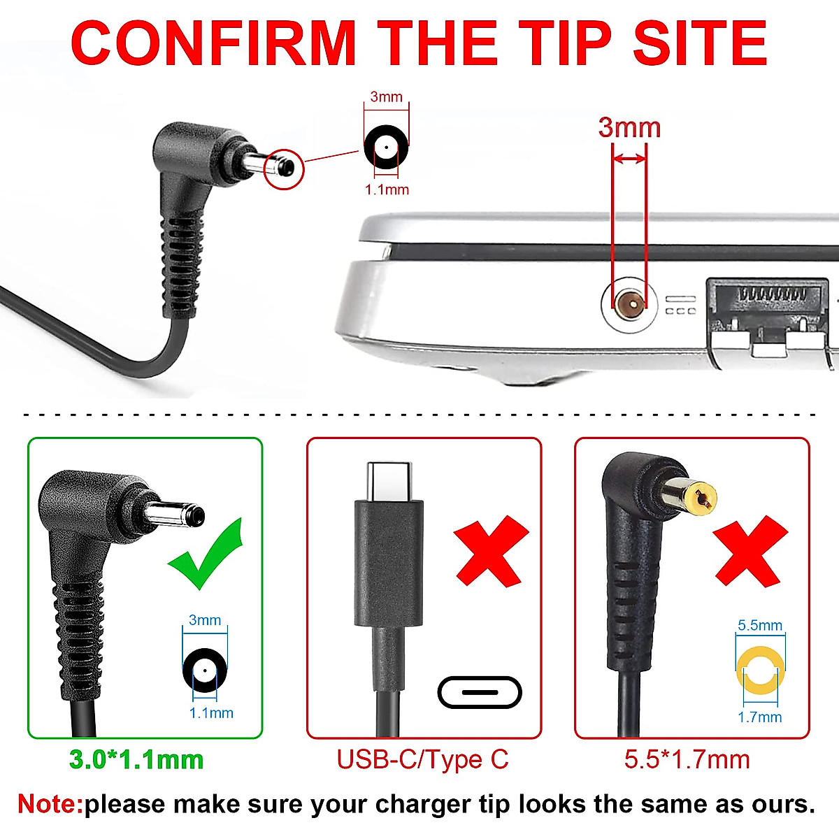 40W AC Charger for Samsung Galaxy View SM-T670 T677 18.4inches Tablet