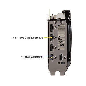 ASUS TUF Gaming NVIDIA GeForce RTX 3070 Ti OC Edition Graphics Card (PCIe 4.0, 8GB GDDR6X, HDMI 2.1, DisplayPort 1.4a, Dual Ball Fan Bearings, Military-Grade Certification, GPU Tweak II)